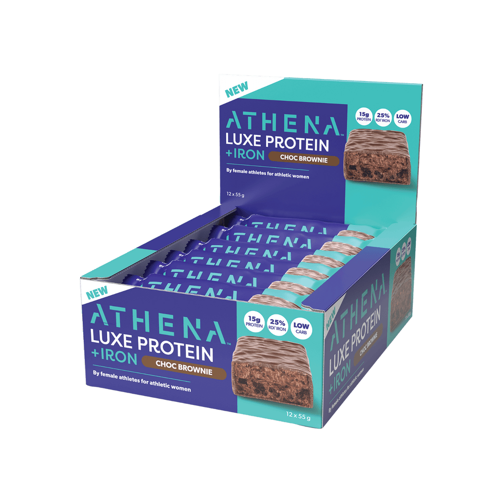 Luxe Protein + Iron (Box of 12 Bars) – Athena NZ